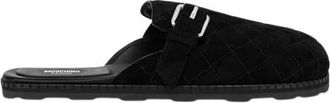 Moschino Homme, Chaussures, Noir, Taille: 39 EU Sabot matelass&eacute; en daim
