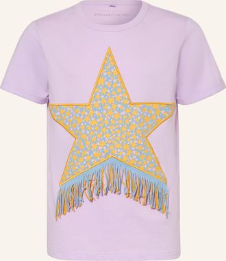 Stella McCartney Stella Mccartney Kids T-Shirt Mit Fransen lila