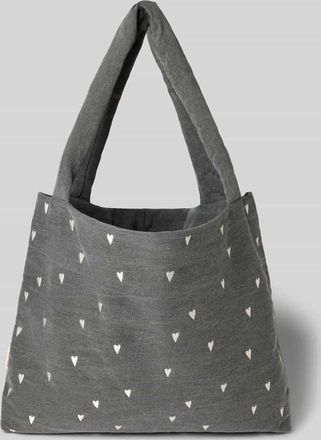 Studio Noos Tote Bag mit Logo-Detail in Denim-Optik