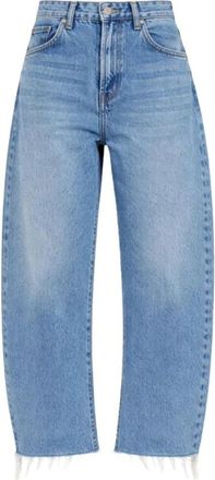 Frame Denim Femme, Jeans, Bleu, Taille: W27 The Bubble Crop Jeans