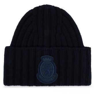 Tommy Hilfiger M&uuml;tze Tommy Hilfiger Th Crest Fluffy AW0AW18210 Dunkelblau