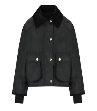 Barbour VESTE CROP BEADNELL WAX NOIRE BARBOUR