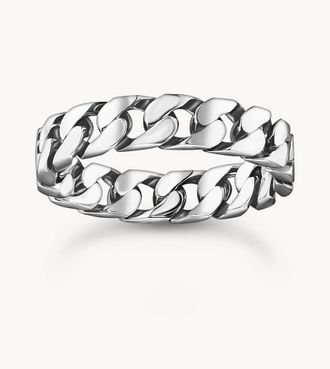 Thomas Sabo Bague style cha&icirc;ne &agrave; maillons - Argent&eacute;