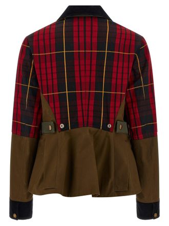 Alexander McQueen Patchwork Tartan Jacket - Olive