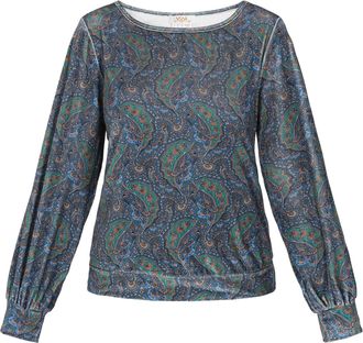 Usha Bluse Frauen blau mehrfarbig