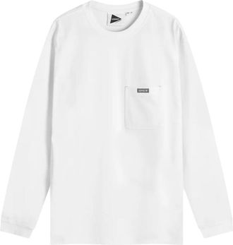 And Wander x Gramicci T-Shirt mit Logo-Print - Weiß