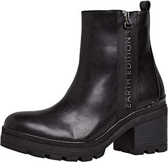 Marco Tozzi Marco Tozzi Femme Damen Earth Edition 2-2-25877-25 Stiefelette Bottine, Black Ant.Comb, 37 EU