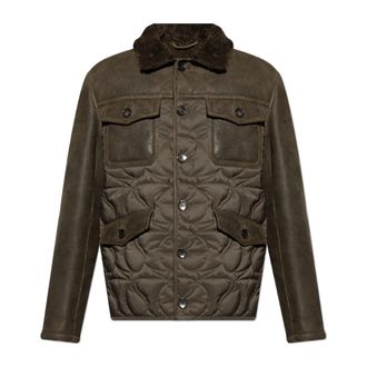 Etro Jacke mit Pelzkragen - - Jackets - Herren - Gr&uuml;n - L