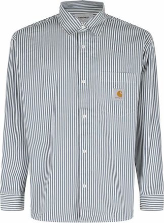Carhartt Work in Progress Homme, Chemises, Bleu, Taille: M Daldry Long-Sleeved Shirt