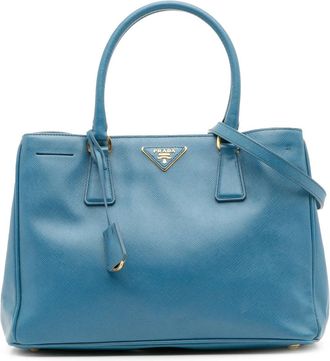 Prada Hobo Bags - Medium Saffiano Lux Galleria Satchel - Gr. unisize - in Blau - für Damen