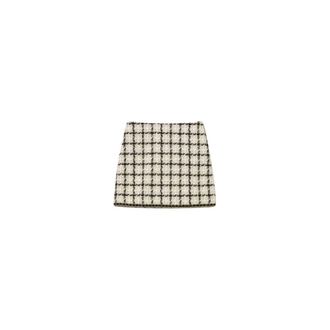 Twinset Boucl&eacute;-Karo-Minirrock - - Skirts - Damen - Mehrfarbig - M