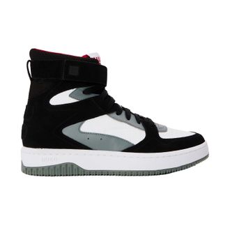 HUGO BOSS Hugo - Kilian Hito Ltmx Sneaker f&uuml;r Herren, Wildleder (Wei&szlig;/Schwarz)
