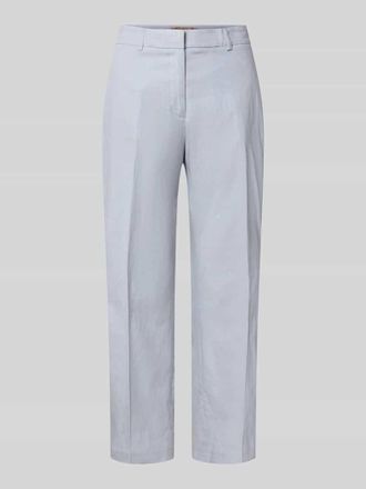 Christian Berg Straight Fit Stoffhose aus Leinen-Mix