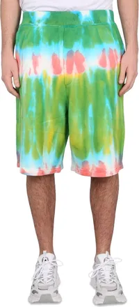 Dsquared2 Elastic Waistband Cotton Bermuda Shorts - Multicolor