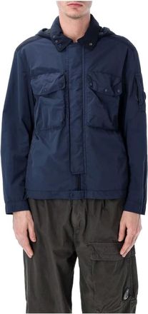 C.P. Company C.p. Company, Homme, Sport, Bleu, Taille: M Flatt Nylon Overshirt
