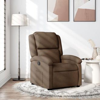 vidaXL Relaxsessel Braun Stoff Vidaxl