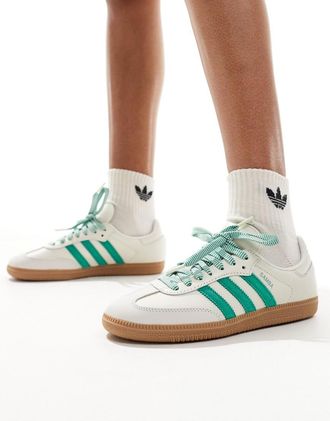 adidas Originals Samba - Baskets - Vert/blanc cassé