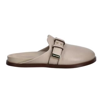 A|X Armani Exchange Sabot mit Schnalle und Golddetail - - Shoes - Damen - Beige - 40 EU