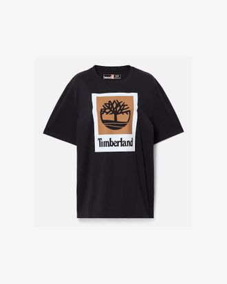 Timberland Oversize T-Shirt f&uuml;r Damen in Schwarz, Damen, Schwarz, Gr&ouml;&szlig;e