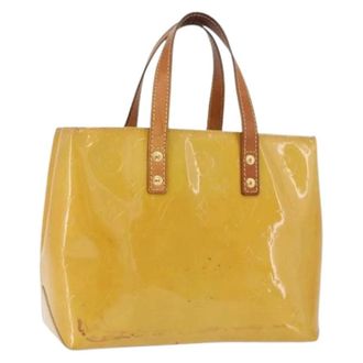 Louis Vuitton Sac &agrave; main vintage en cuir verni Pre-owned - Femme - Pre-owned - Jaune - Taille: ONE Size