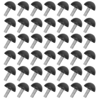 SOLUSTRE WOONEKY 200 St&uuml;ck Verstellbare M&ouml;bel Nivellierf&uuml;&szlig;e M6 Schraubf&uuml;&szlig;e rutschfest mit Antirutschpad H&ouml;henverstellbar f&uuml;r Tisch Stuhl Schrank Robuste Montag