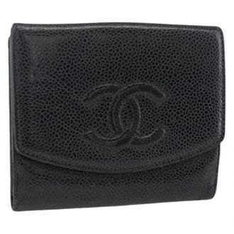 Chanel Pre-owned Vintage Bifold Portemonnaie - - Pre-owned - Damen - Schwarzk - ONE SIZE