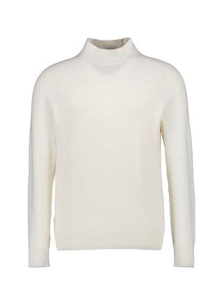 Strellson Herren Pullover wei&szlig; unifarben