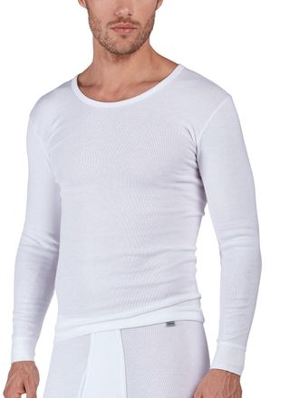 Huber Huber Herren Shirt Langarm Unterhemd, Gr&uuml;n (Weiss 0500), X-Large (Herstellergr&ouml;&szlig;e: XL)
