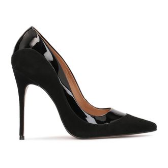 Kazar Elegante Schwarze Leder Wildleder Pumps.Dieses Produkt f&auml;llt gro&szlig; aus. - - Shoes - Damen - Schwarzk - 37 EU