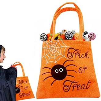 Generic Cadeaux dHalloween, sacs à poignées non tissées de sac de cadeaux pour bonbons | Sac de cadeaux en tissu de feutre avec poignées pour cadeaux de fête,