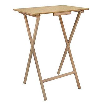 Aran&aacute;z Beistelltisch, rechteckig, ohne Lackierung, Buche, 48 x 35 x 65,5 cm