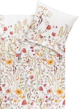 ESTELLA Estella Bio Bettw&auml;sche Adelia Mako-Satin beige Gr&ouml;&szlig;e 1x 135x200 cm + 1x 80x80 cm