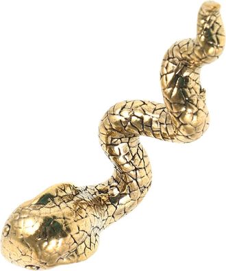 Garneck DOITOOL Kreative Messing Schlangenfigur Vintage Deko f&uuml;r Schreibtisch und Wohnraum Handgefertigte Retro Tischdekoration aus Farbechtem Messing