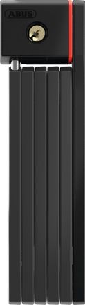 ABUS Faltschloss Bordo uGrip 5700 ST mit Schlosstasche - Fahrradschloss mit 5 mm starken St&auml;ben - ABUS-Sicherheitslevel 7 - 80 cm - Schwarz