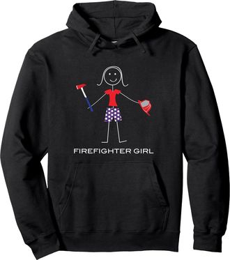 Whyitsme Design Lustige Feuerwehrfrauen, Feuerwehrm&auml;dchen Pullover Hoodie