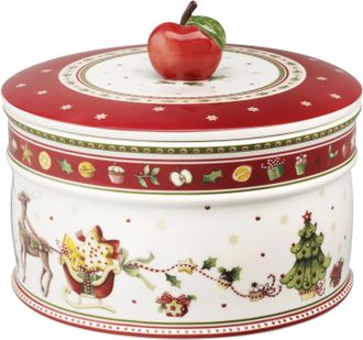 Villeroy & Boch Winter Bakery Delight Pl&auml;tzchendose bunt, Geb&auml;ckdose Weihnachtlich gro&szlig;, Keksdose Keramik Weihnachten f&uuml;r Pl&auml;tzchen, Geb&auml;ck und Kekse, Premium Porzell