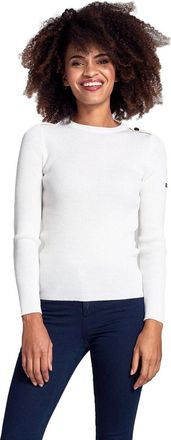 Armor Lux Damen Marine-Stil Redon aus Merinowolle Pullover, Milk, XXX-Large