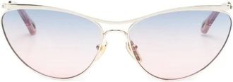 Chlo&eacute; Femme, Accessoires, Jaune, Taille: ONE Size Ch0386S Lunettes de soleil