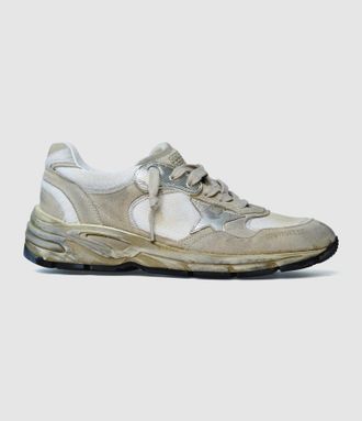 Golden Goose Baskets Running Dad Beige/White/Platinum, Exclusivit&eacute; Lulli