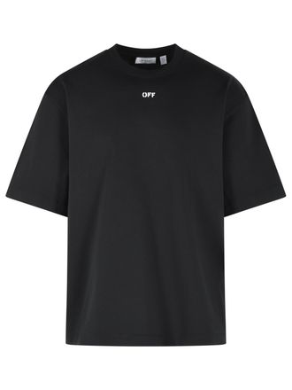 Off-white T-shirt Off White Chain en coton noir