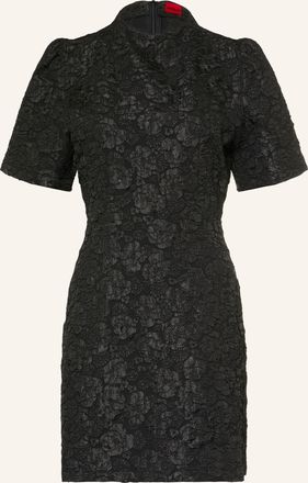 HUGO BOSS Hugo Brokatkleid Kiane schwarz