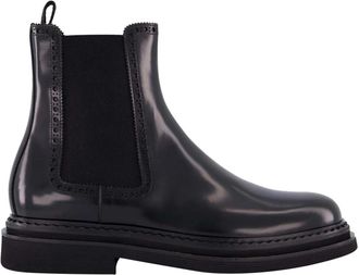 Dolce & Gabbana Stiefel - Heren Brushed Ankle Boot Zwart - Gr. 40 (EU) - in Schwarz - für Damen