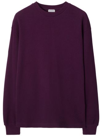 Burberry Sweatshirt mit Ritteremblem-Print - Violett