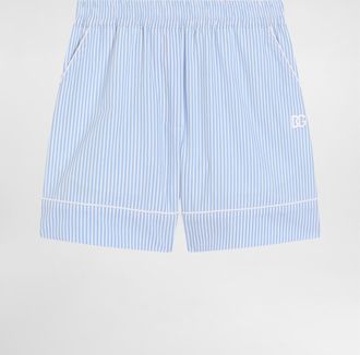 Dolce & Gabbana Pinstripe Cotton Shorts - Frau Collection Mehrfarbig 10 Years