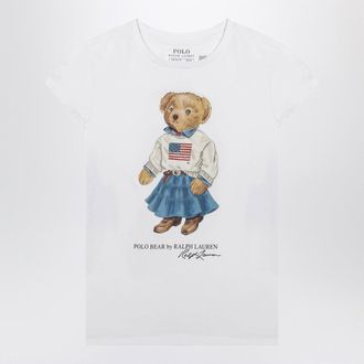 Polo Ralph Lauren Wei&szlig;es Polo Bear T-Shirt