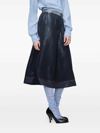 Maison Margiela jupe &agrave; coupe mi-longue - Bleu