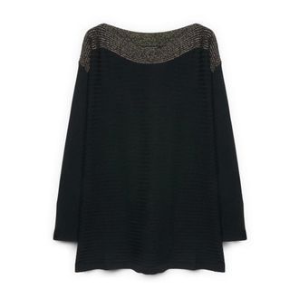 Fiorella Rubino Damen, Strickwaren, Schwarzk, XLGr&ouml;&szlig;e