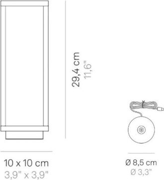 Zafferano 2,2 w batteriebetriebene dunkelgraue LED-Hauslaterne IP54 Zafferano