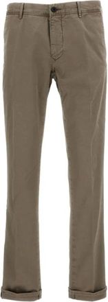 Incotex Homme, Pantalons, Brun, Taille: W33 Pantalons &agrave; revers