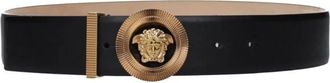 Versace Femme, Accessoires, Noir, Taille: ONE Size Ceinture Classique en Cuir